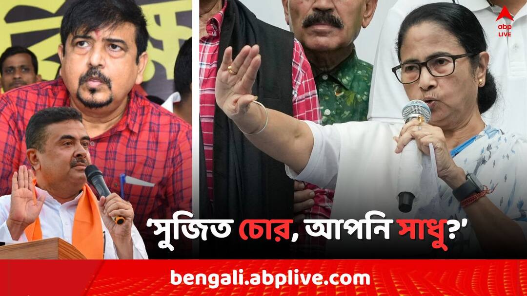 Land Encroachment Controversy Suvendu Adhikari slams attacks Mamata Banerjee on Sujit Bose issue ...