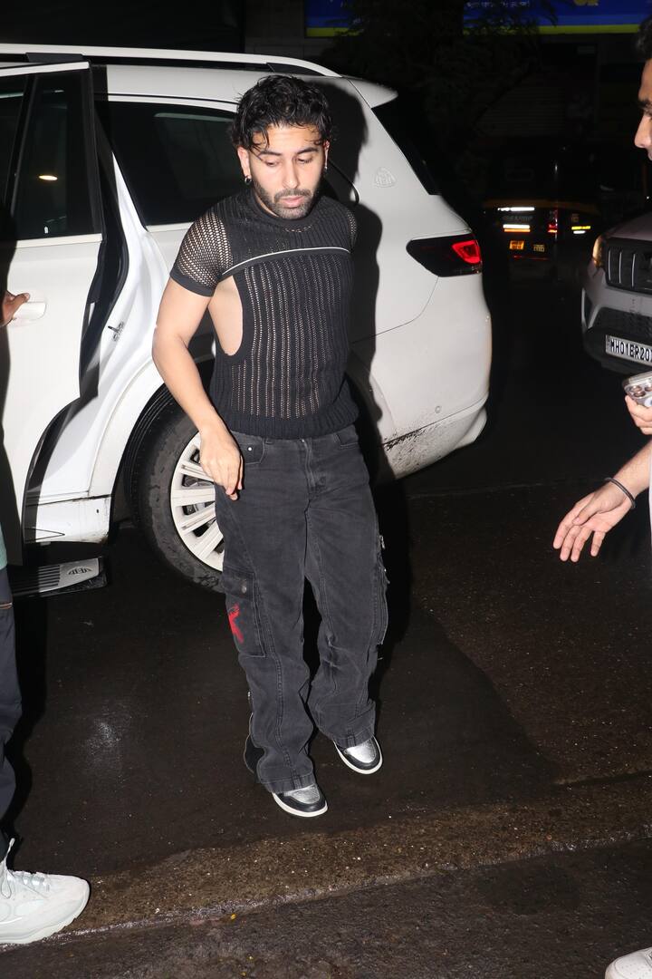 Orry Gives Major Fashion Goals In Black Netted Outfit; Check Out Pics ...