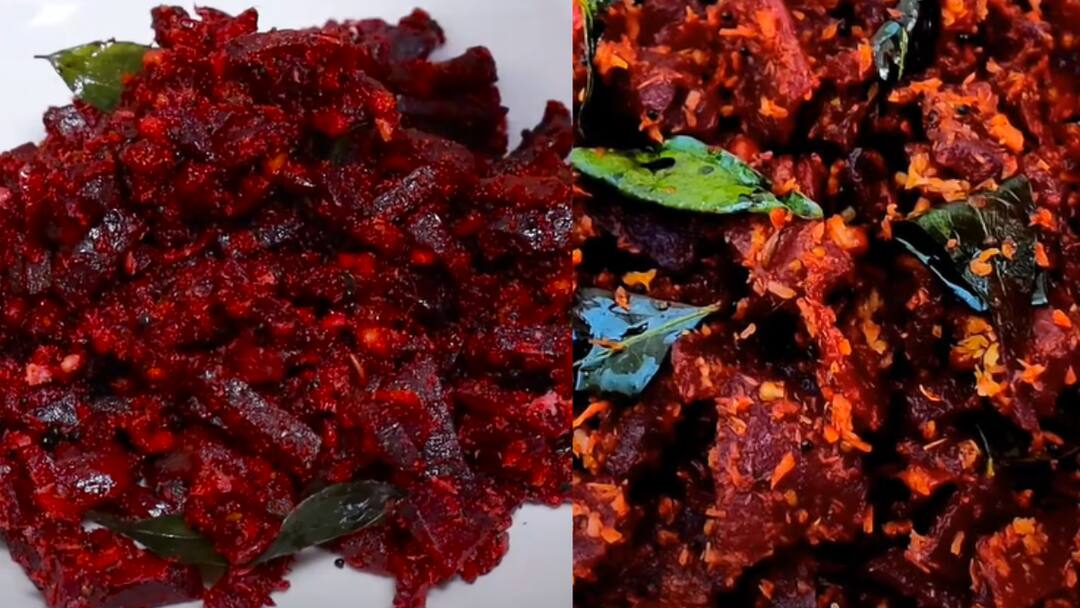 How To Prepare Beetroot Egg Fry | Beetroot Egg Fry : சுவையான பீட்ரூட் ...