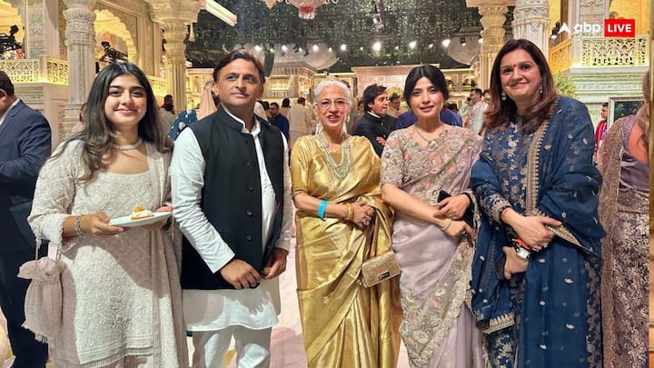 Anant Ambani Radhika Merchant wedding dimple yadav Mamta banarjee ...