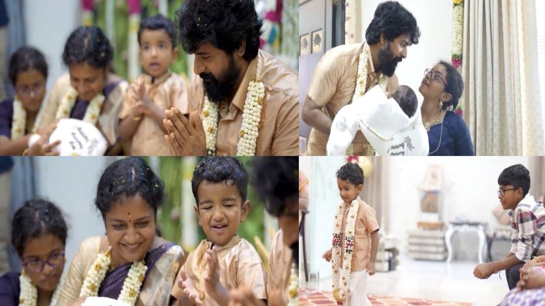 Actor Sivakarthikeyan third son naming ceremony and cradle function ...