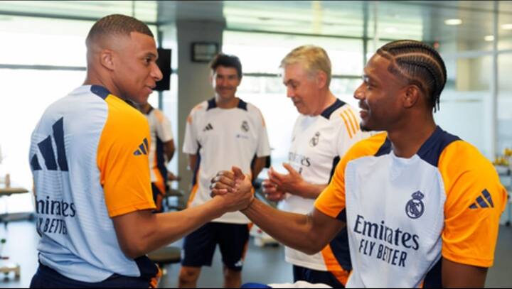 Kylian Mbappe Meets His New Teammates At Real Madrid Training Centre