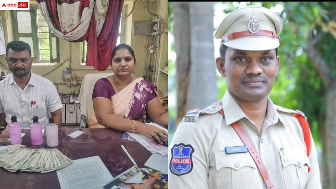 telangana acb officers raids and arrested two officers in hanmakonda and kothagudem districts ...