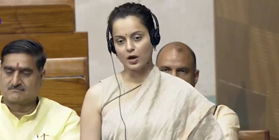 Kangana Ranaut gives her first speech in Parliament talks about art and folk music of Himachal ...