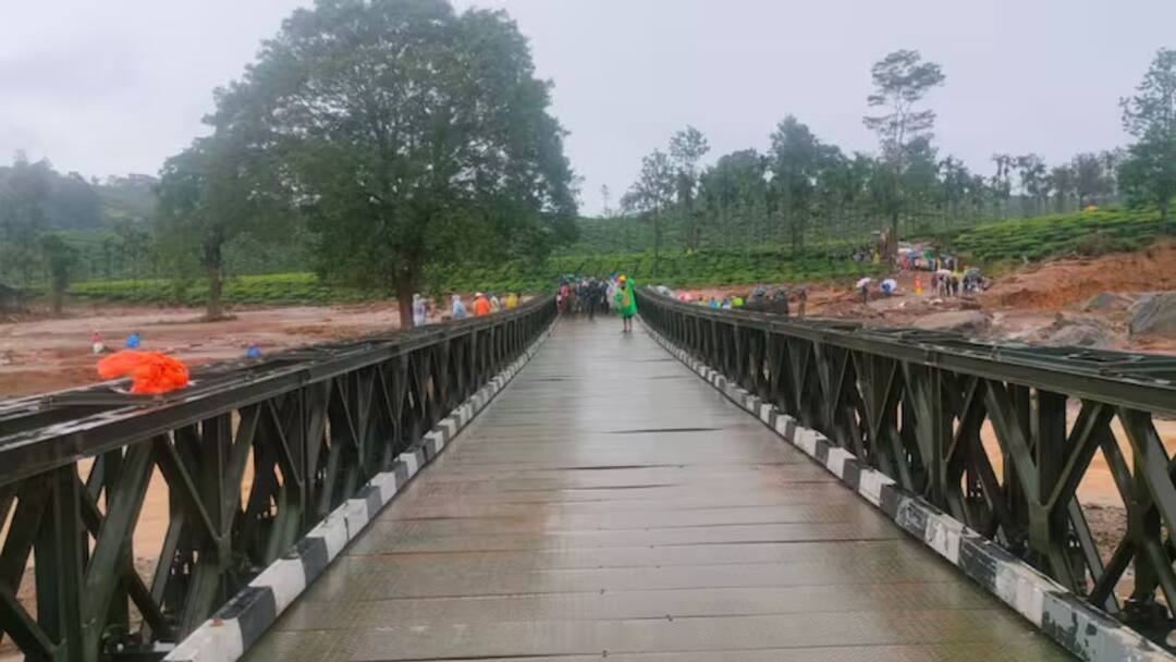 190-Ft-Long Bailey Bridge Constructs by Indian Army In Landslide-Hit ...