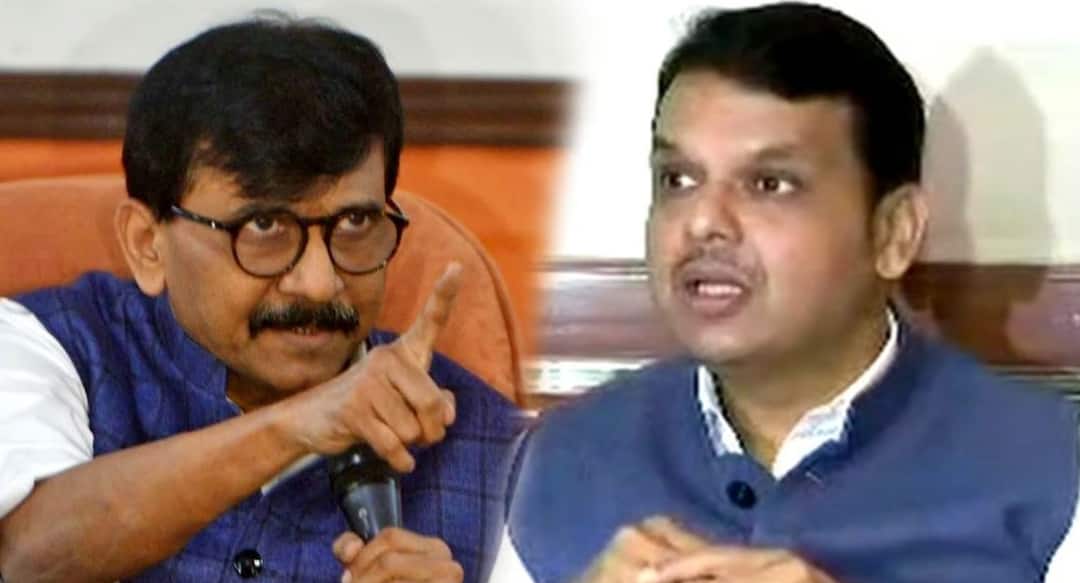 Shivsena leader MP Sanjay Raut Criticism on DCM Devendra Fadnavis bjp ...