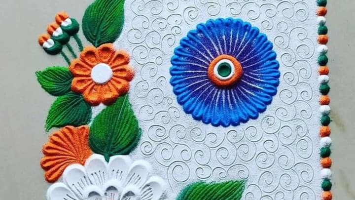 20+ Independence Day 2024 Easy Rangoli Designs for Students to ...