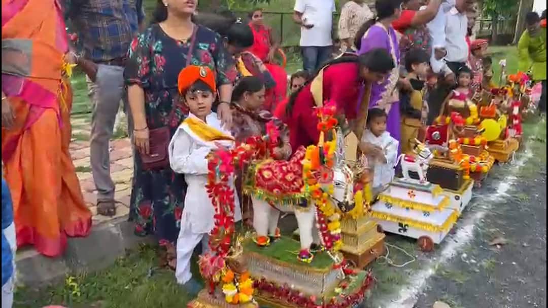 unique tradition of Bail Pola 2024 in Vidarbha wooden Nandi was also ...