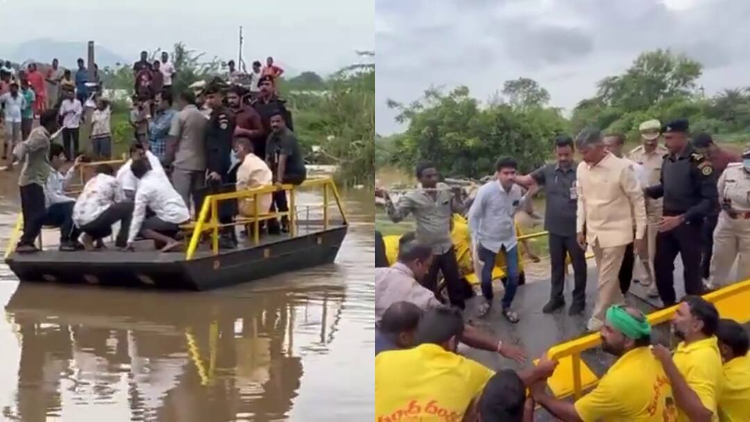 ap cm chandrababu visit flood affected areas in vijayawada | CM Chandrababu: బుడమేరు ముంపు ...