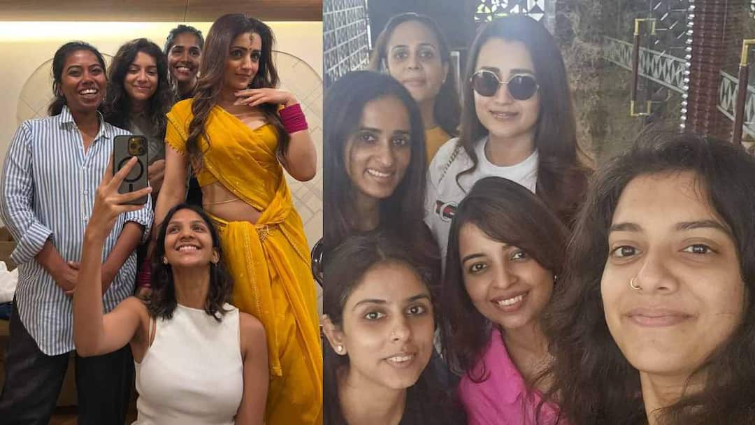 In Pics Trisha gives sneak peek into BTS of Matta song from Vijay GOAT ...