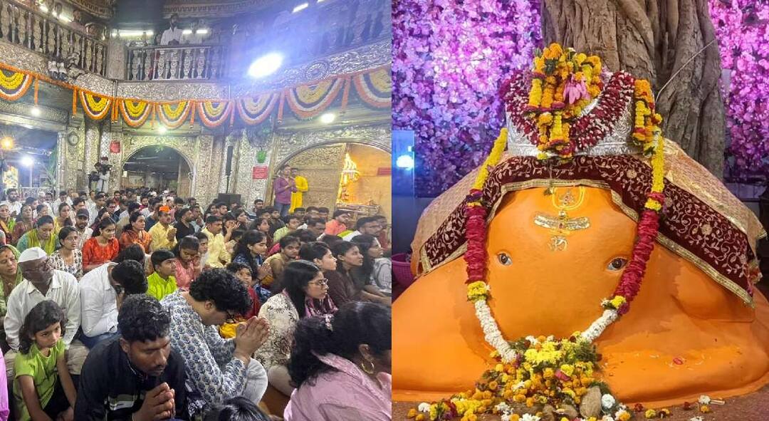 Ganesh Chaturthi 2024 Devotees gather at Ganesh takadi mandir nagpur ...