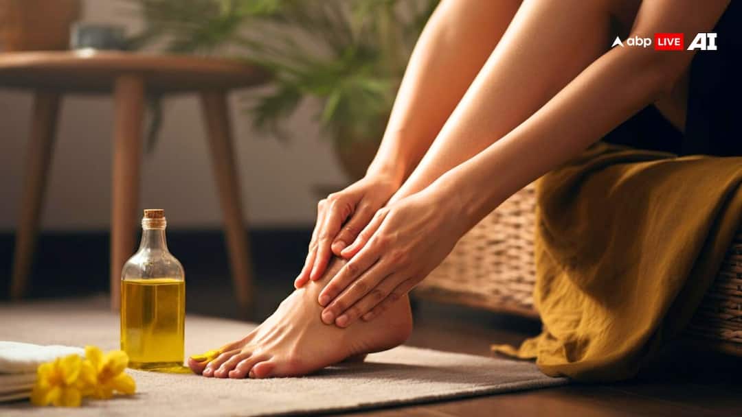 warm mustard oil foot massage before bed can promote relaxation read ...