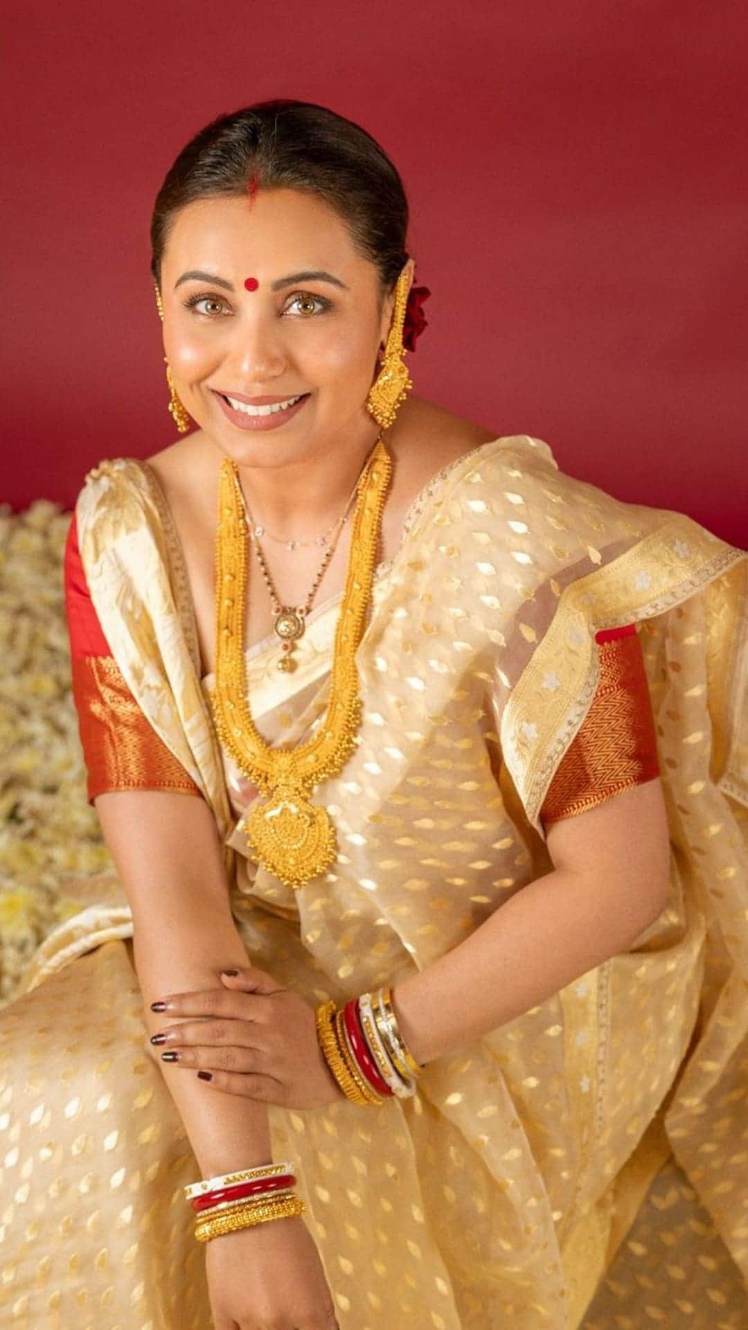 Rani Mukerji And Her Traditional Bengali Looks For Durga Puja Celebrations