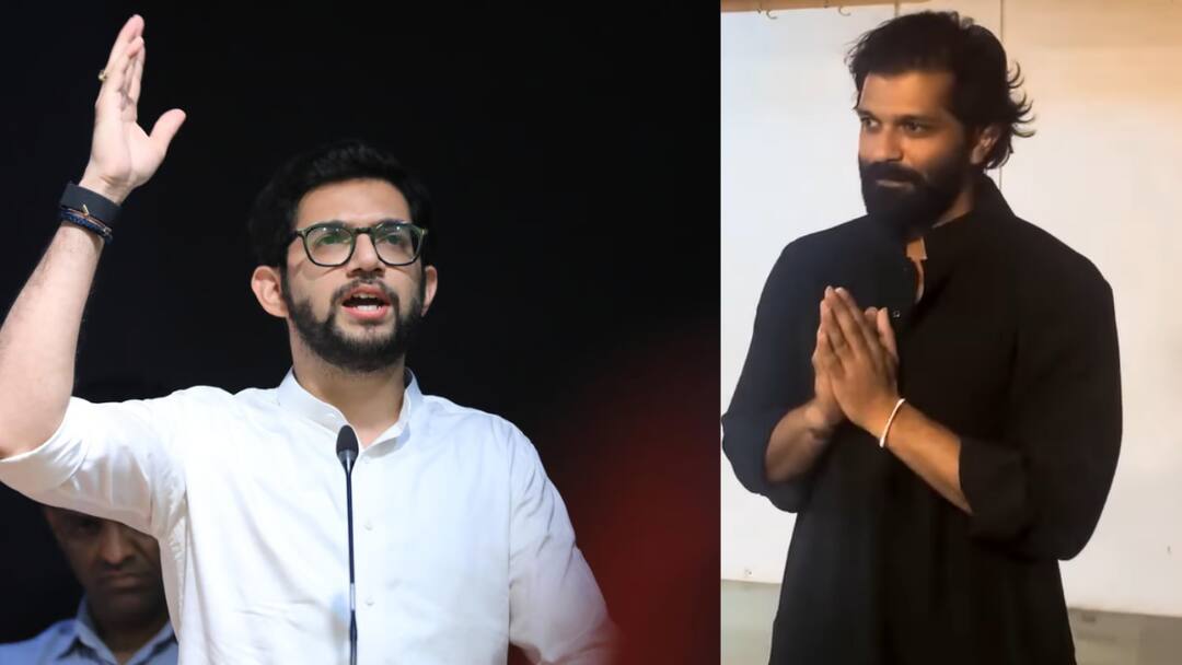 Aaditya Thackeray on MNS Amit Thackeray nomination form Mahim Vidhan Sabha Constituency ...