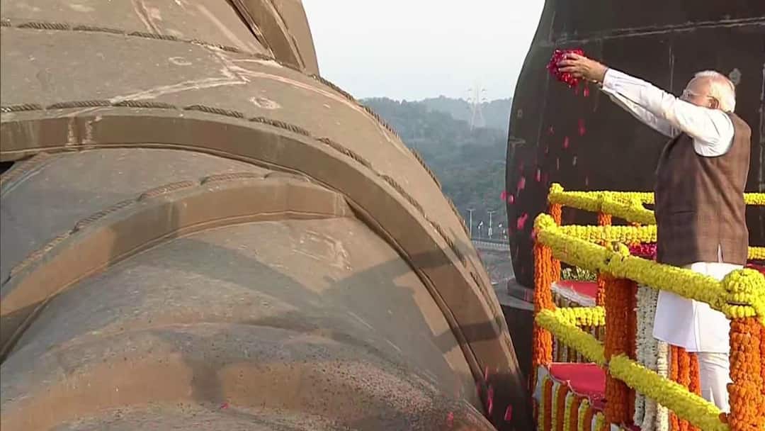 PM Modi Pays Floral Tribute To Sardar Vallabhbhai Patel At Mega Event: Watch