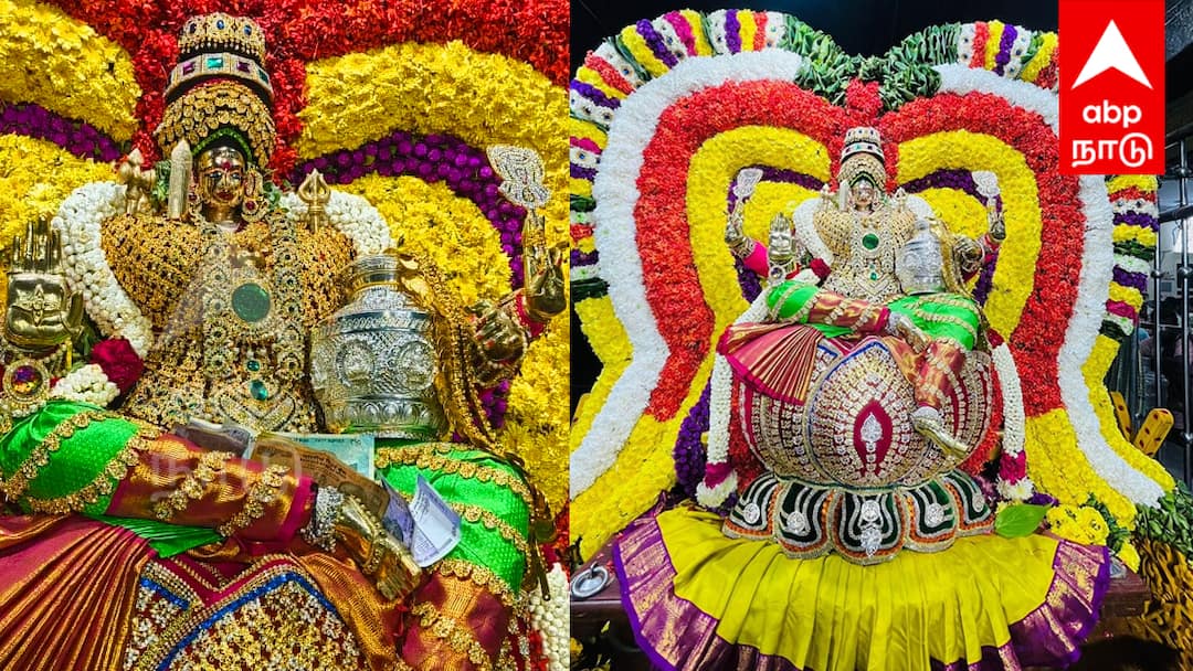 Melmalayanur Angala Parameswari Amman in sri mahalakshmi decoration ...