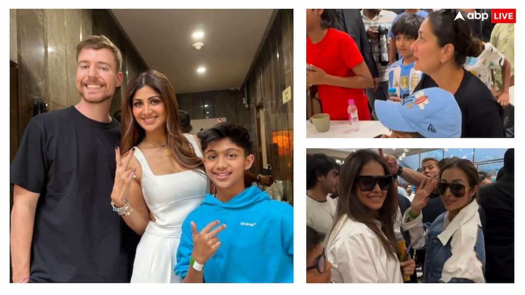 Youtuber Mr Beast in India Kareena Kapoor Saif Ali Khan To Shilpa Shetty many Bollywood Celebs ...