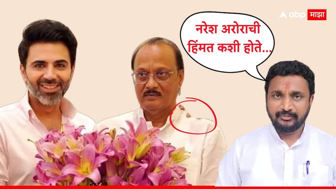 amol mitkari slams Naresh Arora on ajit pawar photo rohit pawar maharashtra election result ...