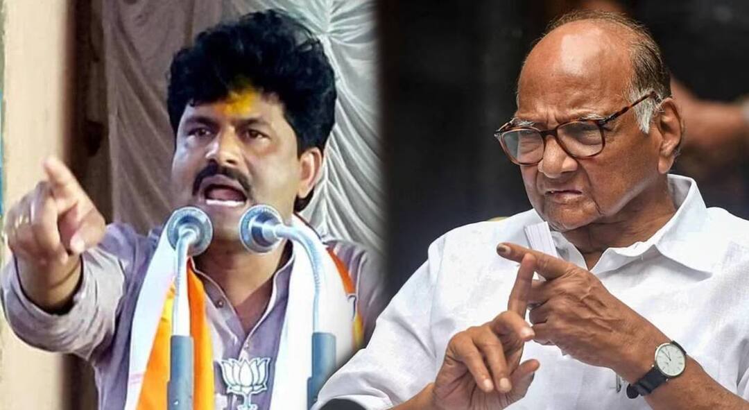 bjp mla gopichand padalkar Harsh criticism on Sharad Pawar in Markadwadi evm issue along with ...