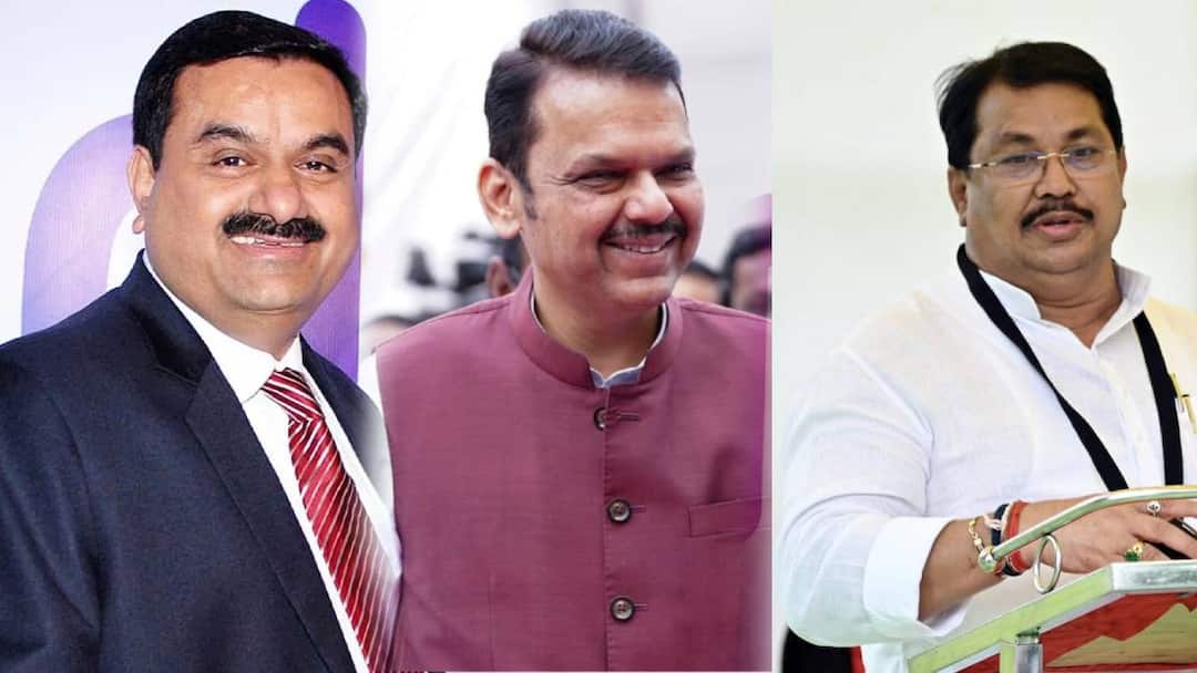 congress leader vijay wadettiwar Criticized on Adani Meets Devendra Fadnavis at sagar bungalow ...