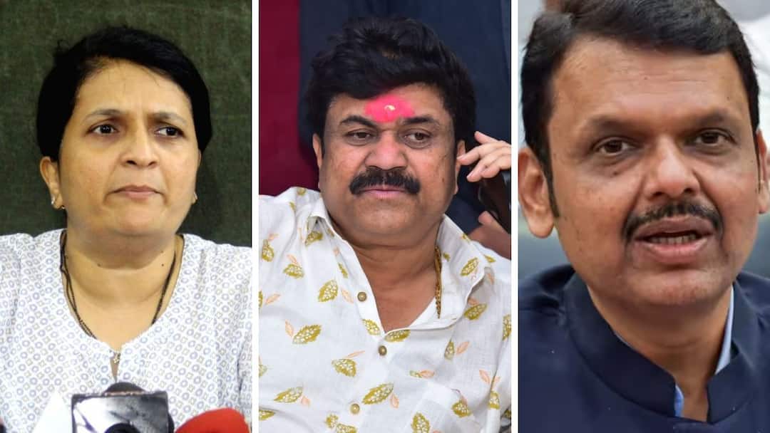 Devendra Fadnavis you say Valmik Karad is missing so what is this he is in nagpur Direct ...