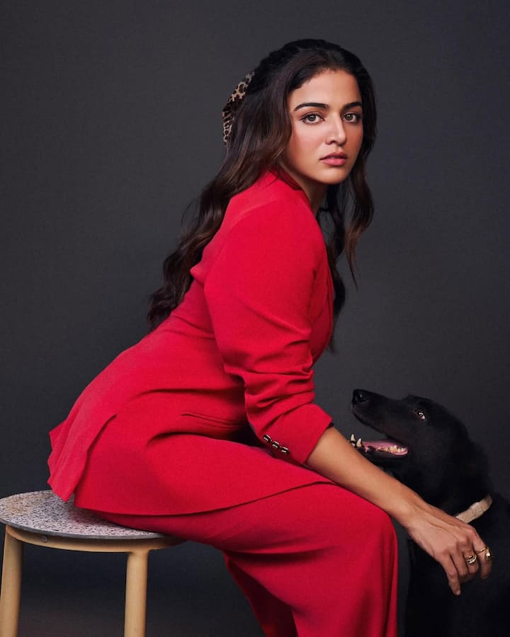 Wamiqa Gabbi Steals Hearts With Her Red Hot Look In Co-Ord Set SEE PICS