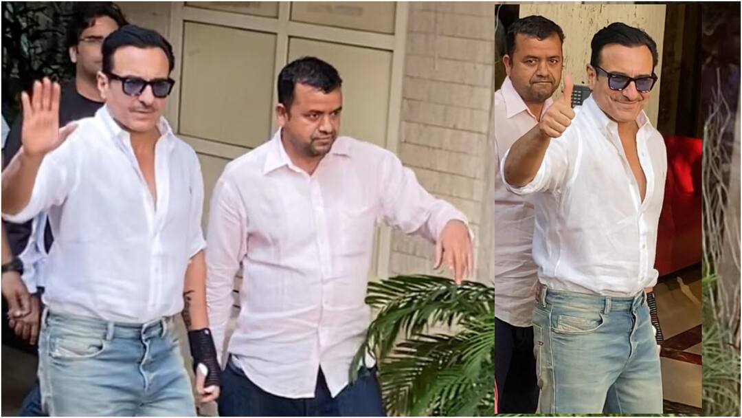 Saif Ali Khan first public appearance after attack as he returns home from hospital | Saif Ali ...