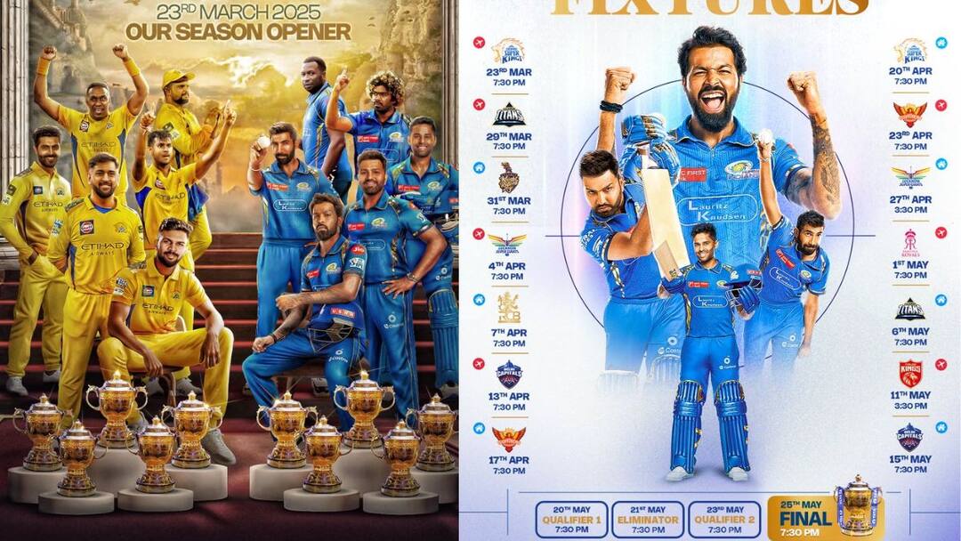 MI IPL 2025 full schedule mumbai indians fixtures list match dates ...