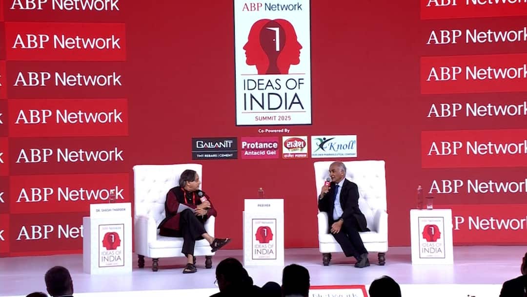 Ideas of India Summit 2025 talking to Shashi Tharoor writer Pico Iyer ...
