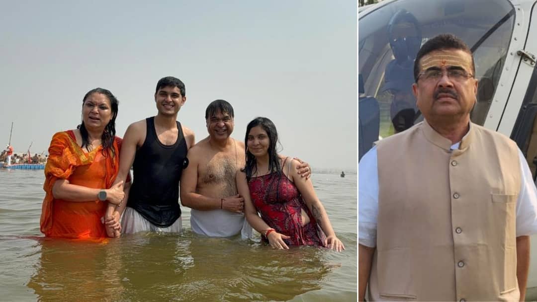 Assam CM Himanta, BJP's Suvendu Adhikari Take Dip At Prayagraj's Maha Kumbh — WATCH