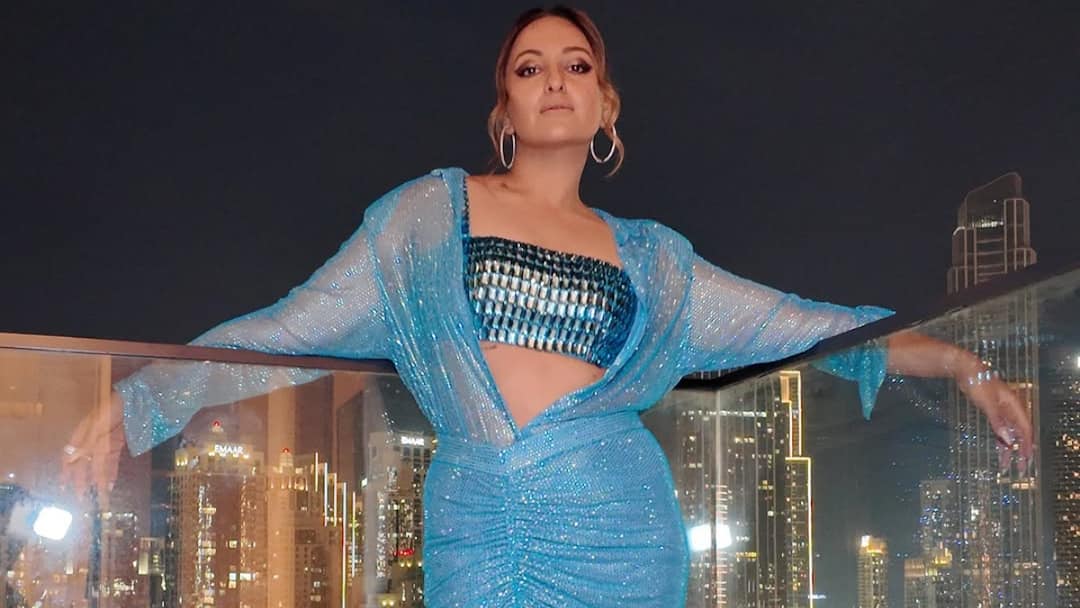 Sonakshi Sinha Stuns In Shimmering Blue Ensemble At Dubai Event, PICS
