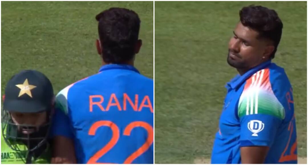 IND vs PAK Drama: Mohammad Rizwan's Collision With Harshit Rana Sparks Tension – WATCH