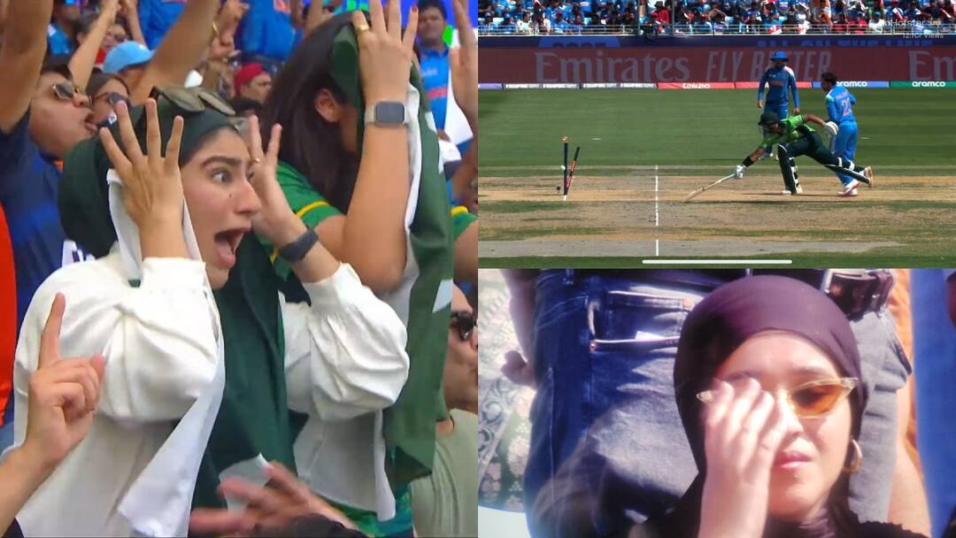 axar patel accurate throw imam ul haq run out pakistani female fan reaction gone viral ind vs ...
