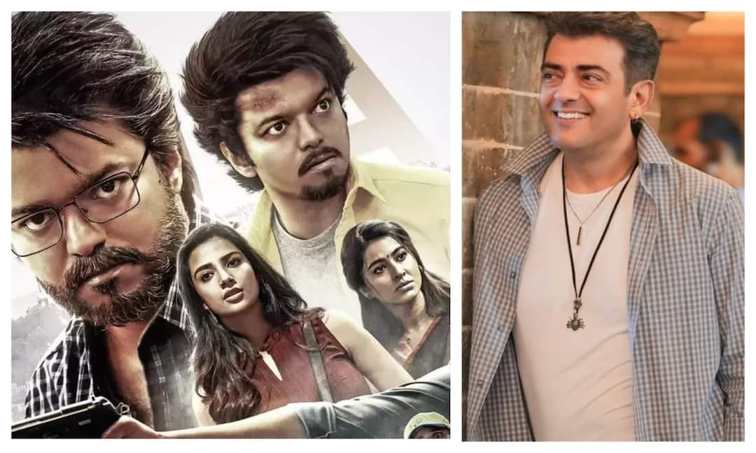 Netizens Compare Vijay and Ajith young look in goat and Good bad ugly ...