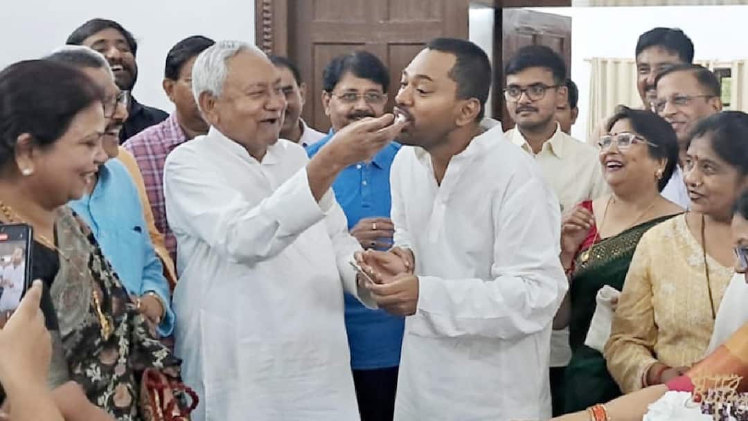 Bihar BJP Leader Mithilesh Tiwari Reaction on CM Nitish Kumar Son Nishant Kumar Political Entry ...