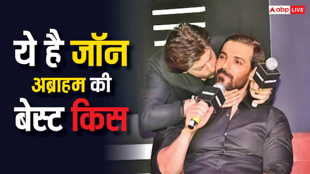 John Abraham said that kiss he got from Shah rukh Khan at Pathan success party was best for me ...