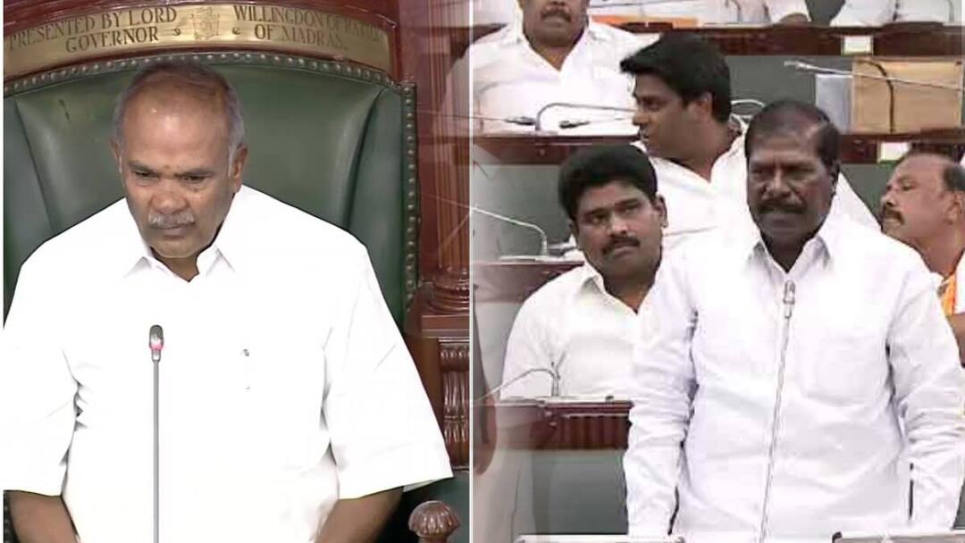 While PMK member G.K. Mani was speaking, the Speaker scolded him ...