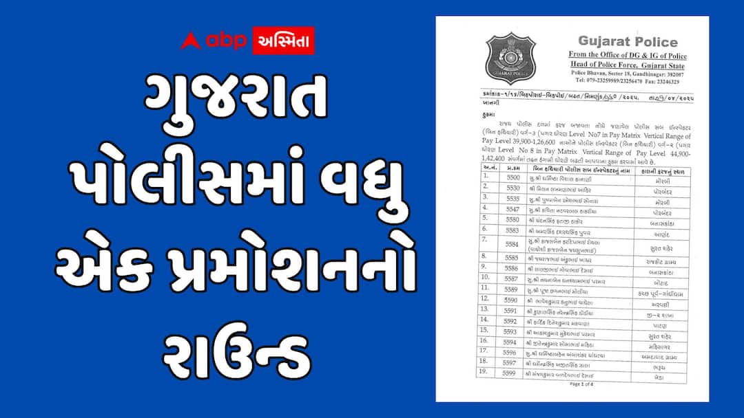 33 PSIs Temporarily Promoted as PIs in Gujarat Police, DGP Issues ...
