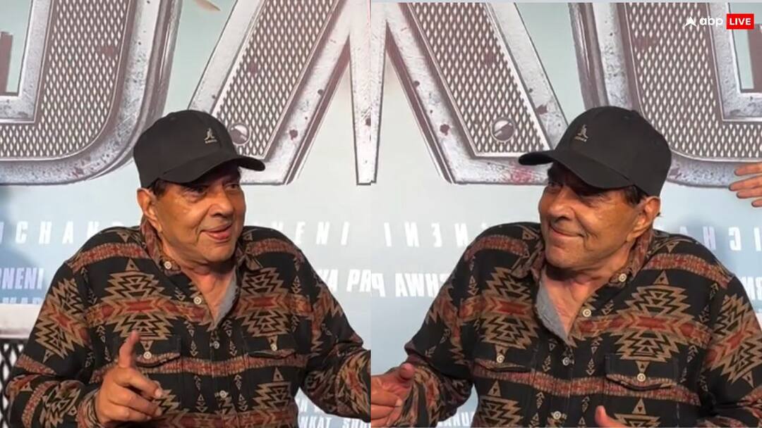 Sunny Deol Jaat premiere Dharmendra steals the show dance on dhol viral video | Dharmendra Dance ...