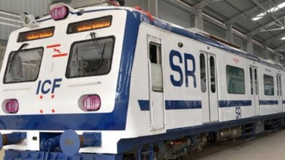 Chennai AC local train Chennai beach to Chengalpattu to operation from today TNN | Chennai AC ...