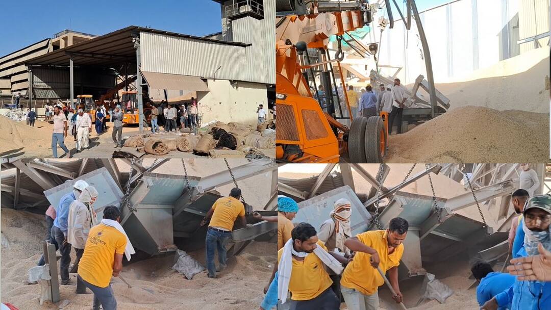 Rajasthan Major accident due to dome burst in a soybean plant in Bundi 5 workers buried 1 dead ...