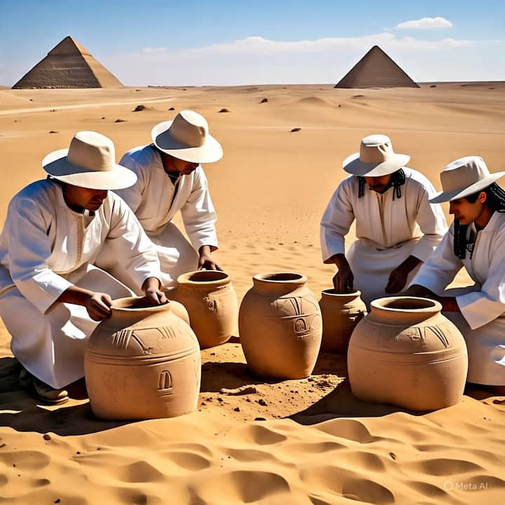 Egypt Archaeologist uncovered 5000 year old wine jars in tomb of Queen ...