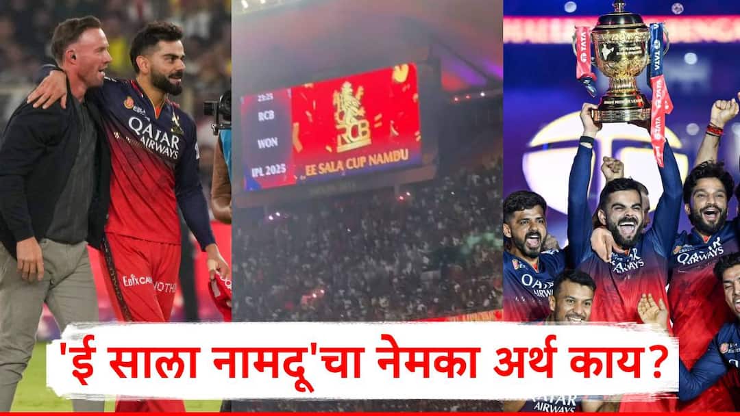 RCB IPL Final 2025 RCB journey from Ee Sala Cup Namde to Ee Sala Cup Namdu But what exactly does ...