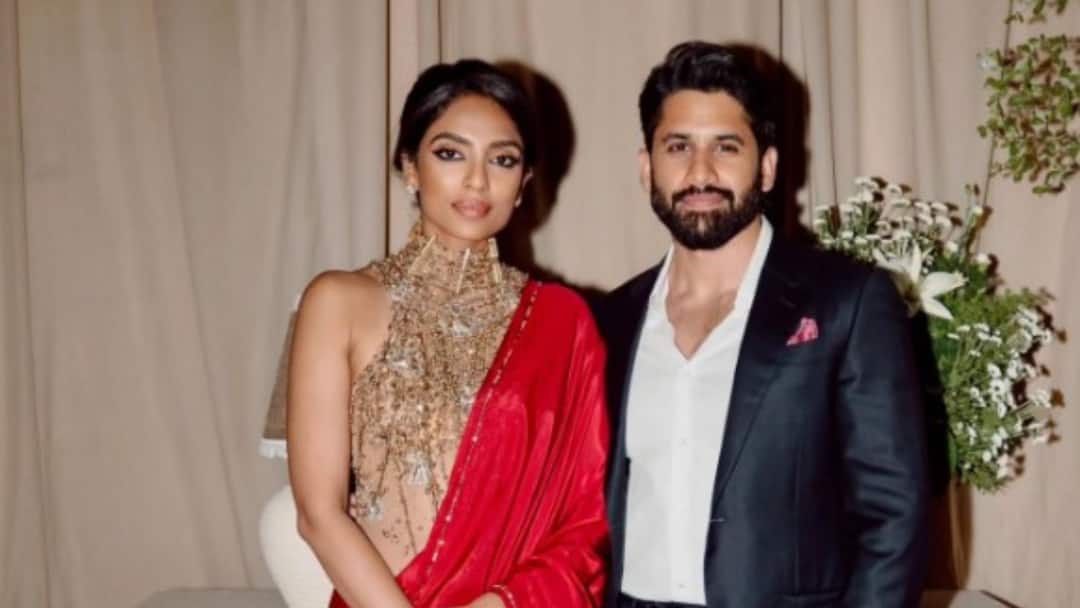 Sobhita Dhulipala Shines at Akhil Akkineni & Zainab Ravdjee’s Wedding Reception in Hyderabad