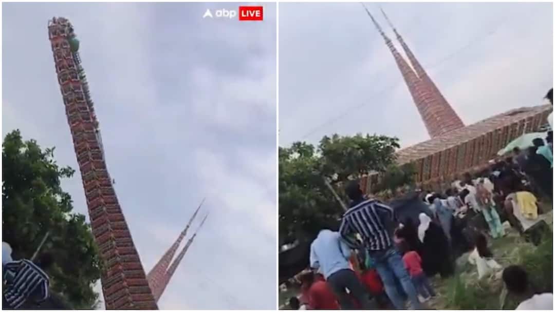 170-Foot-Tall Tazia Collapses, Falls On High-Tension Wire During ...
