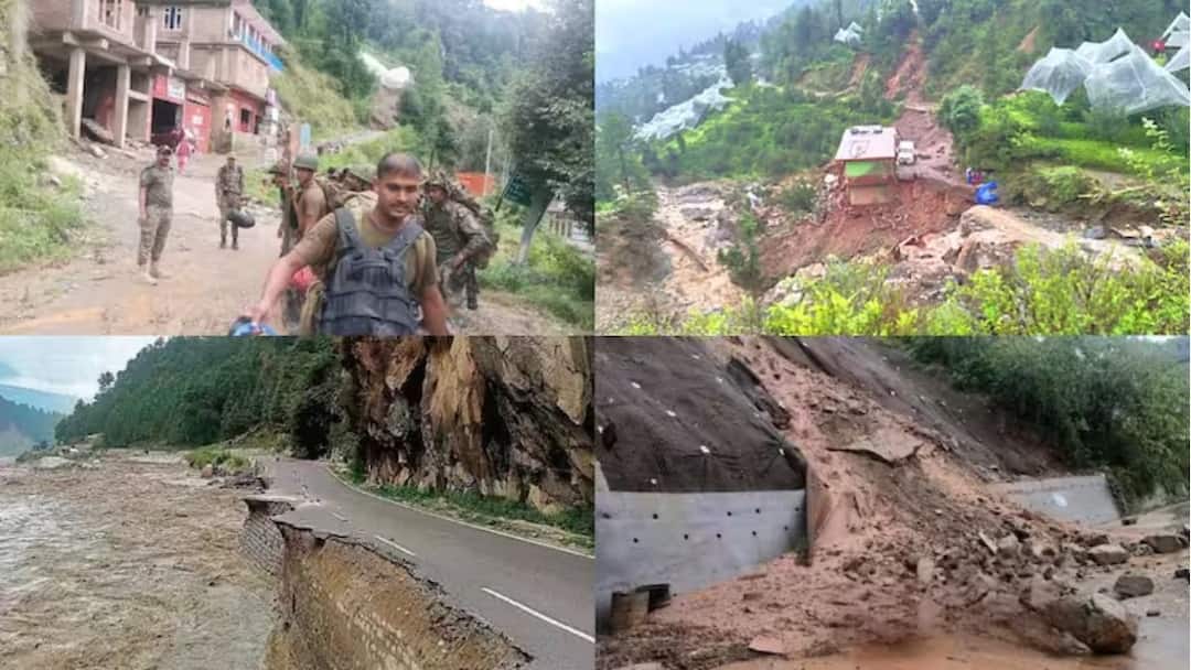 Natural disasters continue in Himachal Five bridges washed away in torrential rains, 75 people ...