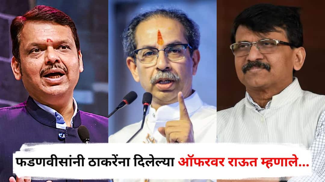 Sanjay Raut on Devendra Fadnavis : 'तुम्ही इकडे येऊ शकता!' फडणवीसांनी उद्धव ठाकरेंना दिलेल्या ...