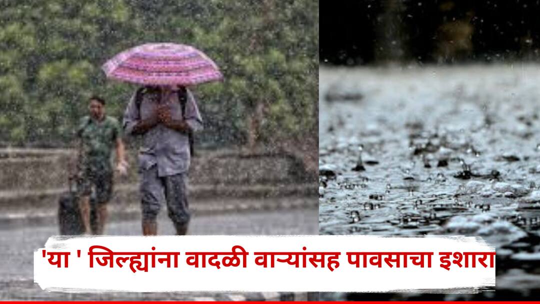 Weather Update: विदर्भ मराठवाड्यातील 'या ' जिल्ह्यांना वादळी वाऱ्यांसह पावसाचा इशारा ; पुढील 2 ...