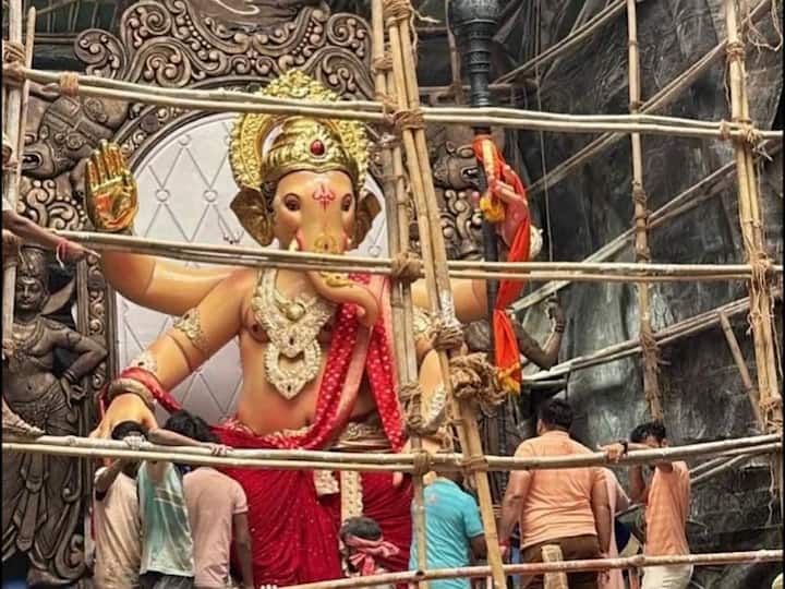 Chinchpoklicha Chintamani : चिंचपोकळीच्या चिंतामणीची पहिली झलक, आगमन सोहळ्याला मुंगी शिरायलाही ...