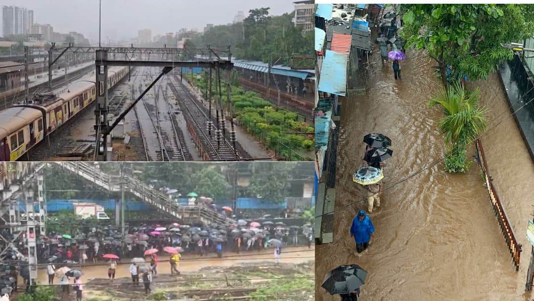 Mumbai Waterlogging Halts Local Trains, Commuters Face Severe Disruptions